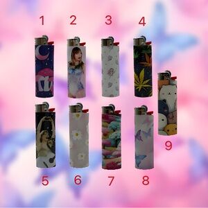 Other | Pick 5 Of Custom Wrapped Bic Full Size Lighter | Poshmark